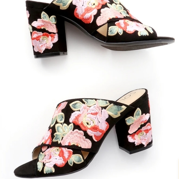 Sole Society | Shoes | Sole Society Luella Floral Embroidered Heel ...